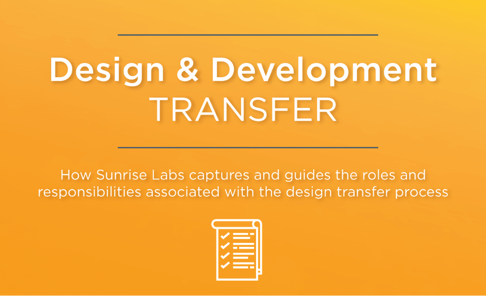 Design and Development Transfer Checklist - Suntra MedTech Solutions ...